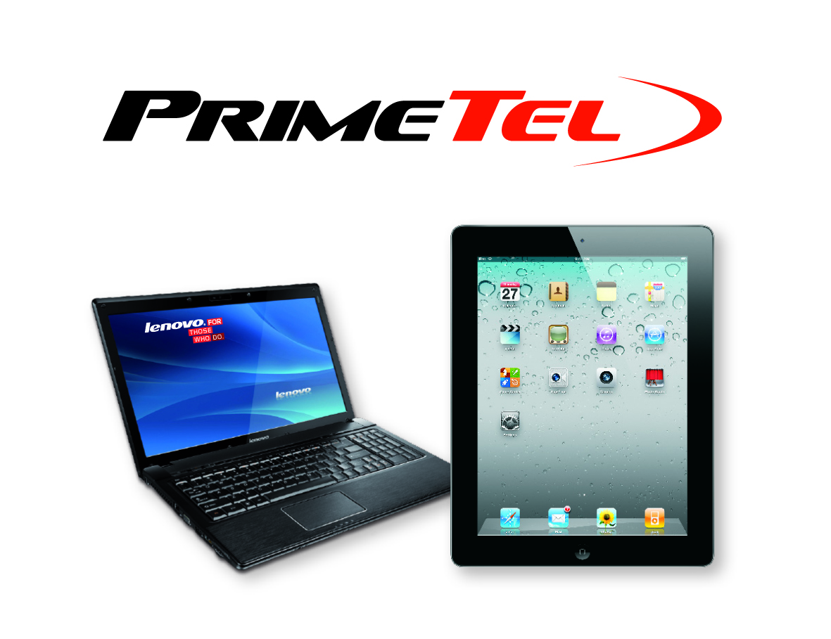 PrimeTel: iPad2 ή LeNovo laptop με μόνο €18 το μήνα