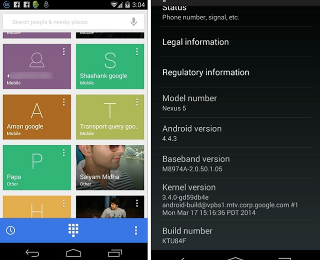 Το Android 4.4.3 φέρνει μεγάλες αλλαγές στον Dialer της Google